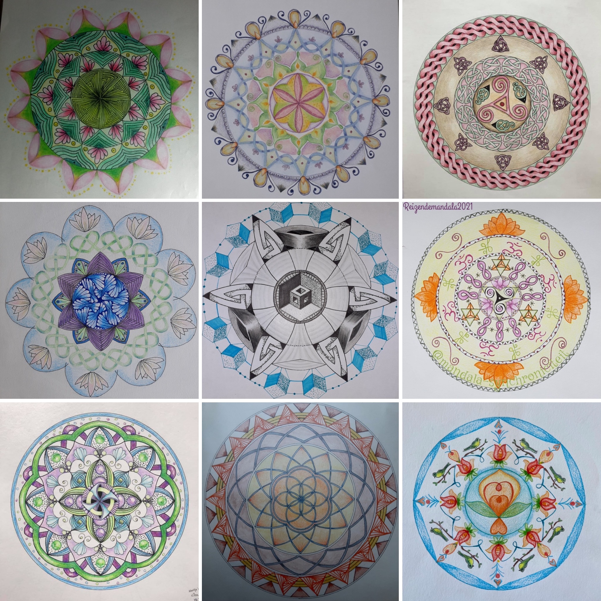 Reizende mandala en Blue Monday Run - Mandala Academie
